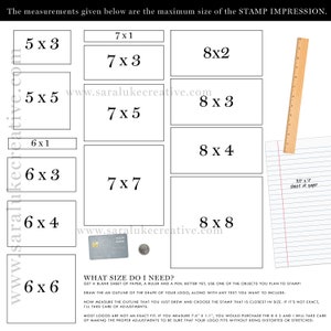 Large Custom Stamp 4 5 6 7 or 8 Custom Logo Stamp Custom Rubber Stamp ...