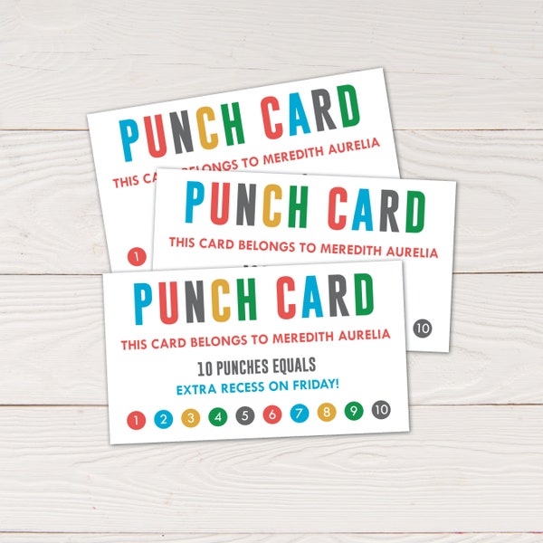 Punch Cards - Etsy