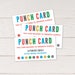 Printable Punch Cards, Incentive Cards for Students and Teachers ...
