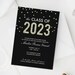 Glitter Confetti Graduation Party Invitation Class of 2023 - Etsy