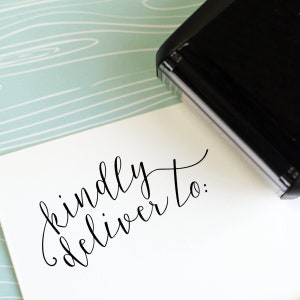 Kindly Deliver to - Stationery Stamp for Outgoing Mail - Stamp for ...
