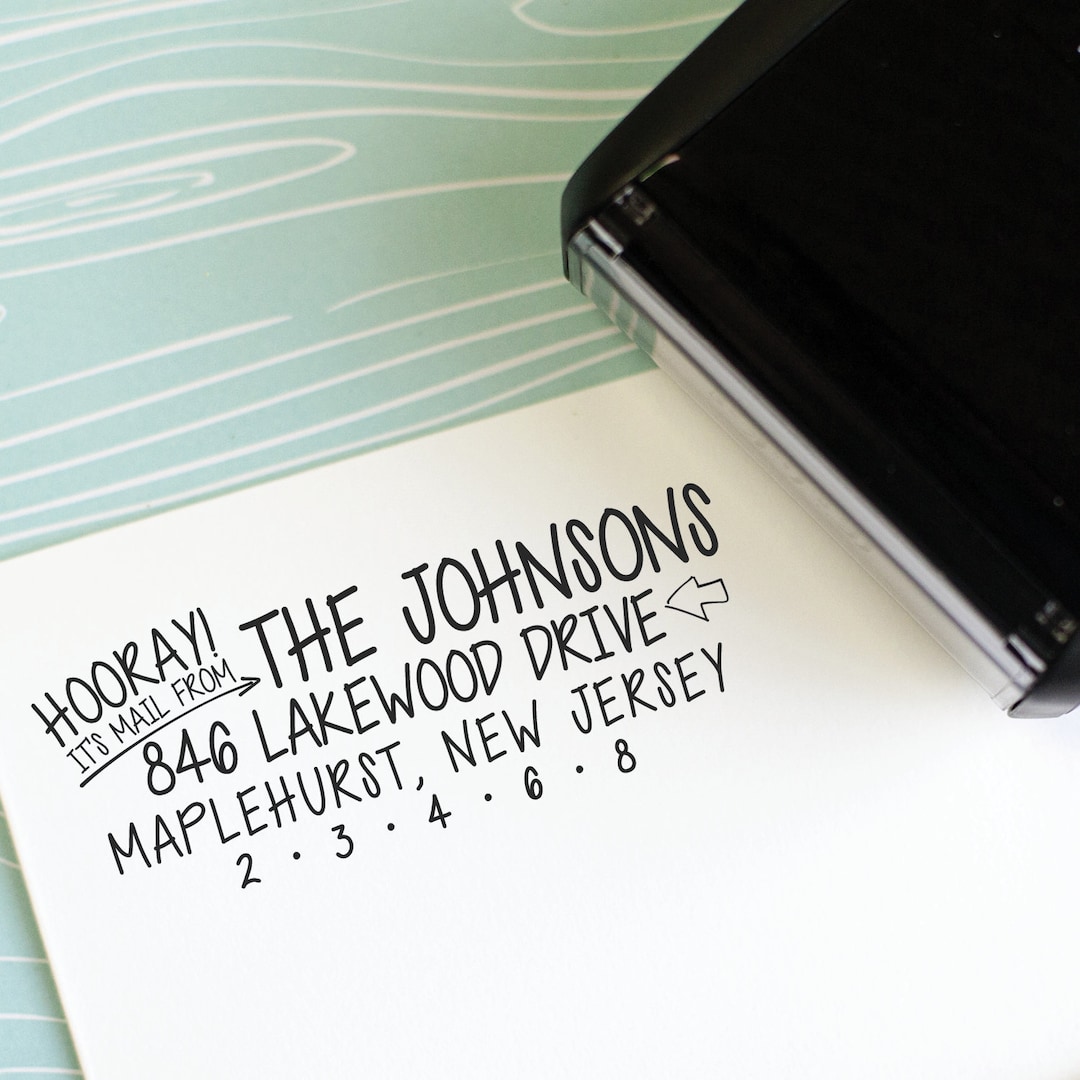 Handwriting Address Stamp, Return to Stamp, Personalized Stamp, Return ...