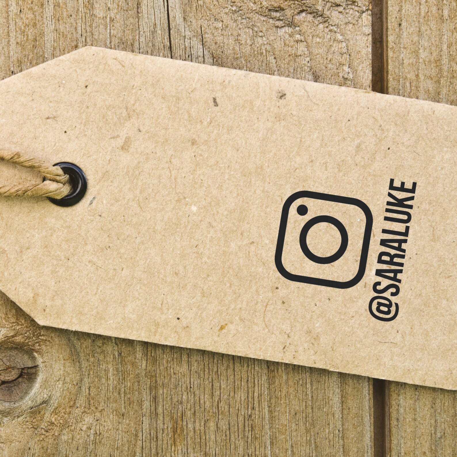 Branding Instagram Stamp Custom Instagram Handle Stamp for - Etsy Canada