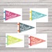Printable Back to School Pennants for First Day of School Pictures ...