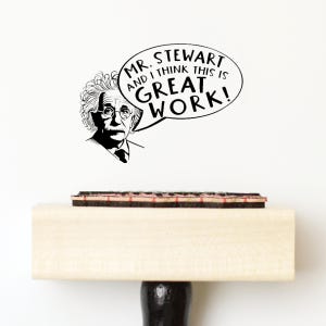 Funny Teacher Stamp Albert Einstein Stamp for Grading Homework, With ...
