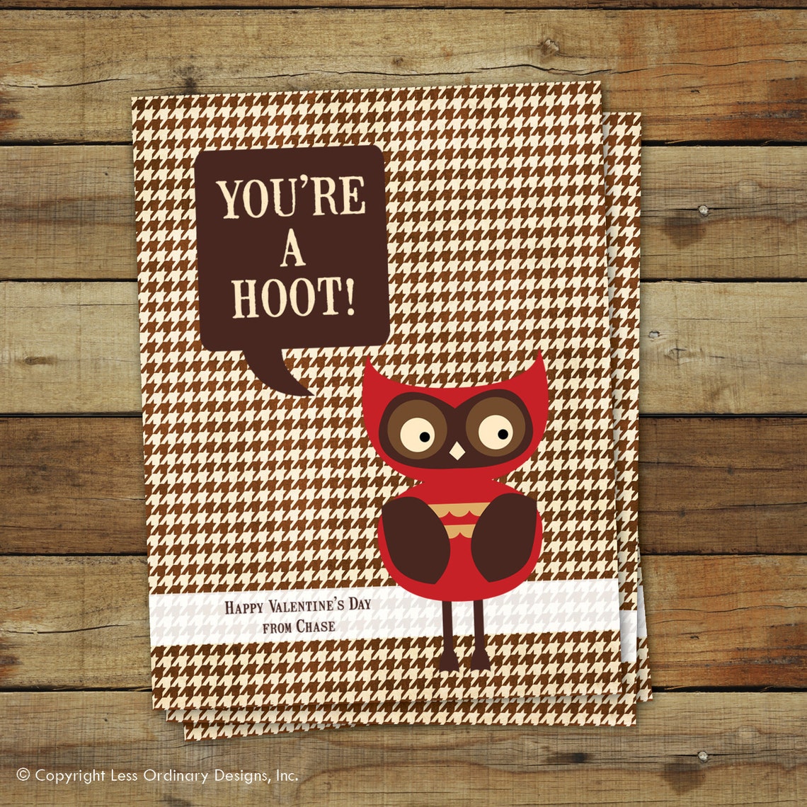Printable Owl Valentine's Day Card You're a Hoot | Etsy