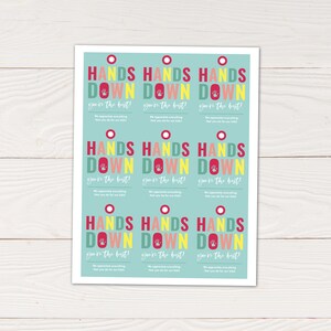 Teacher Appreciation Week Hand Soap Tags - Hands Down You're the Best ...