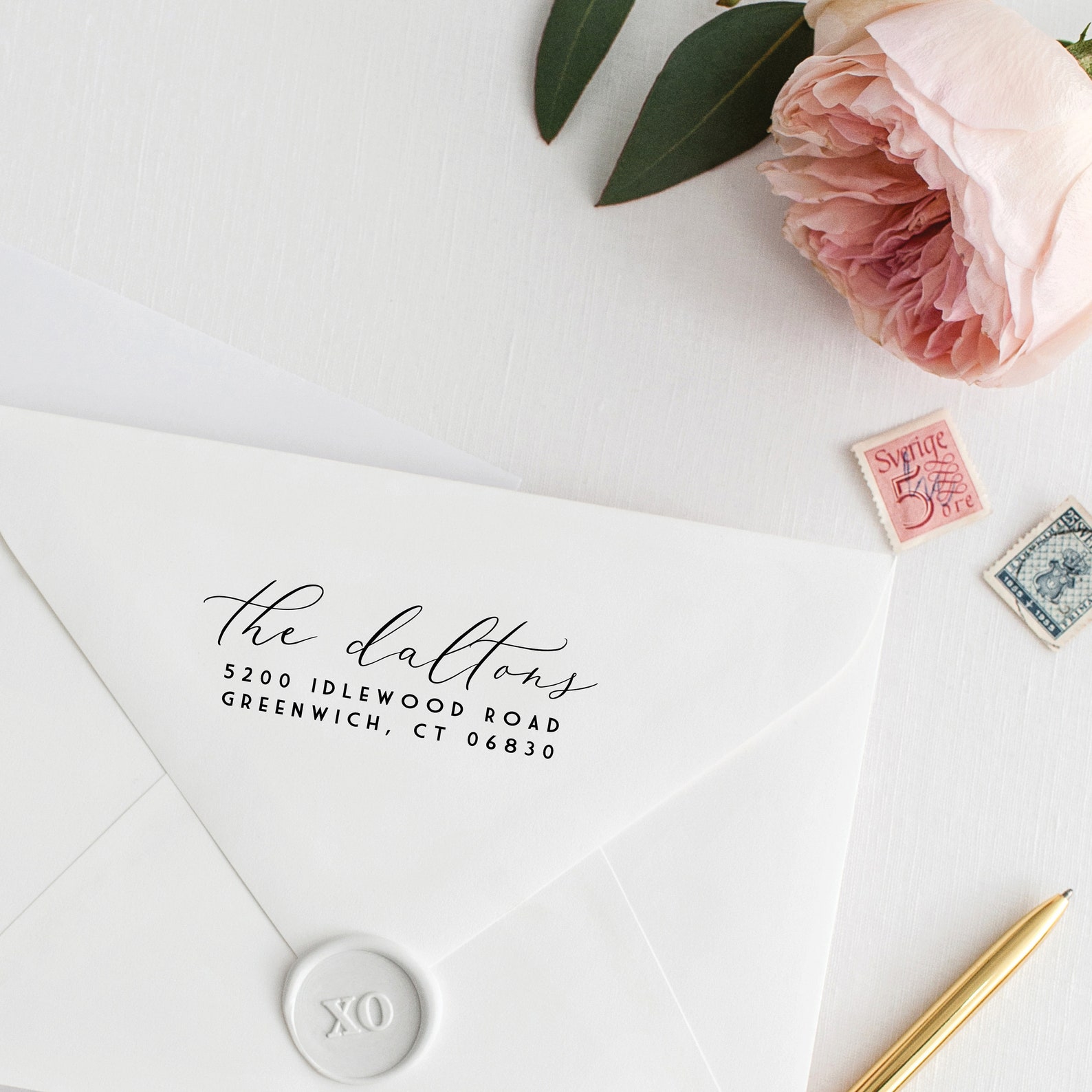 Self Inking Return Address Stamp Custom Address Stamps | Etsy