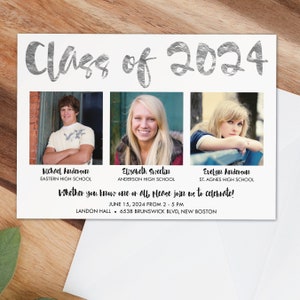 Combined Graduation Party Invitation, Graduation Open House for More ...