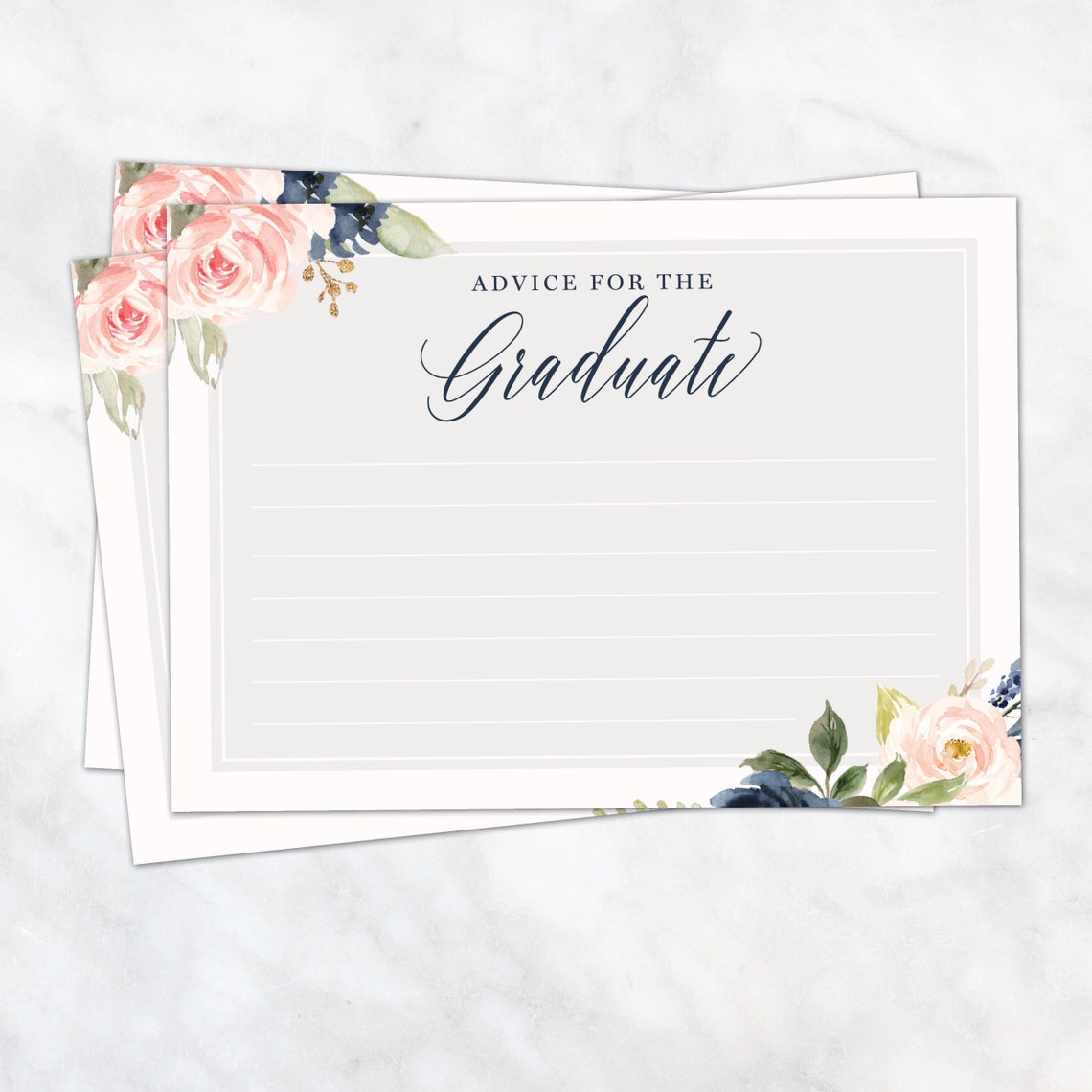 Graduation Printable Advice Cards Printable Grad Advice - Etsy