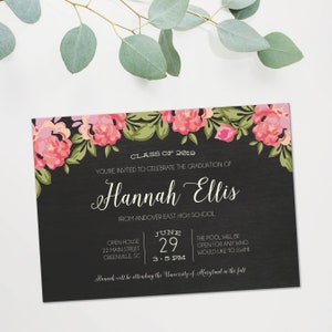 Yellow Rose Graduation Party Invitation Graduation Party - Etsy