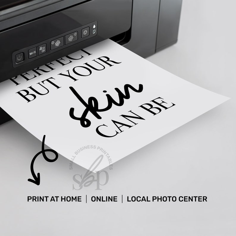 Your Skin Can Be, Skincare Quotes, Esthetician Decor, Skincare Wall Art ...