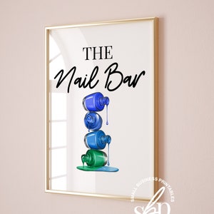 The Nail Bar, Nail Salon Wall Art, Nail Salon Prints, Nail Salon Decor ...
