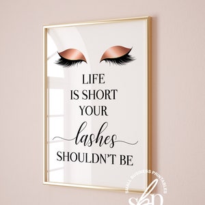 Lash Tech Gifts, Lashes Quote, Esthetician Decor, Eyelash Tech Decor ...