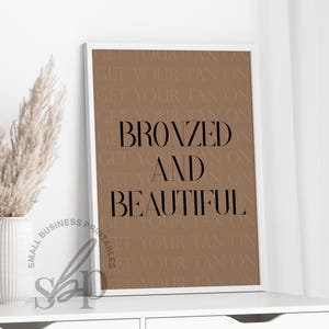 Bronzed and Beautiful, Tanning Salon, Tanning Studio Signs, Spray ...