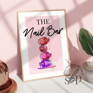 Nail Salon Wall Art, Nail Salon Prints, Nail Salon Decor, Nail Studio ...
