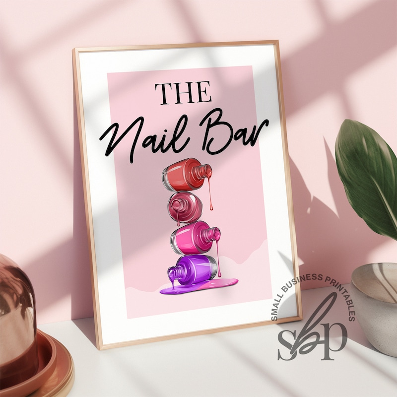 Nail Polish Poster - Etsy