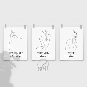 Set of 3 Skincare Quotes, Esthetician Decor, Skincare Wall Art ...