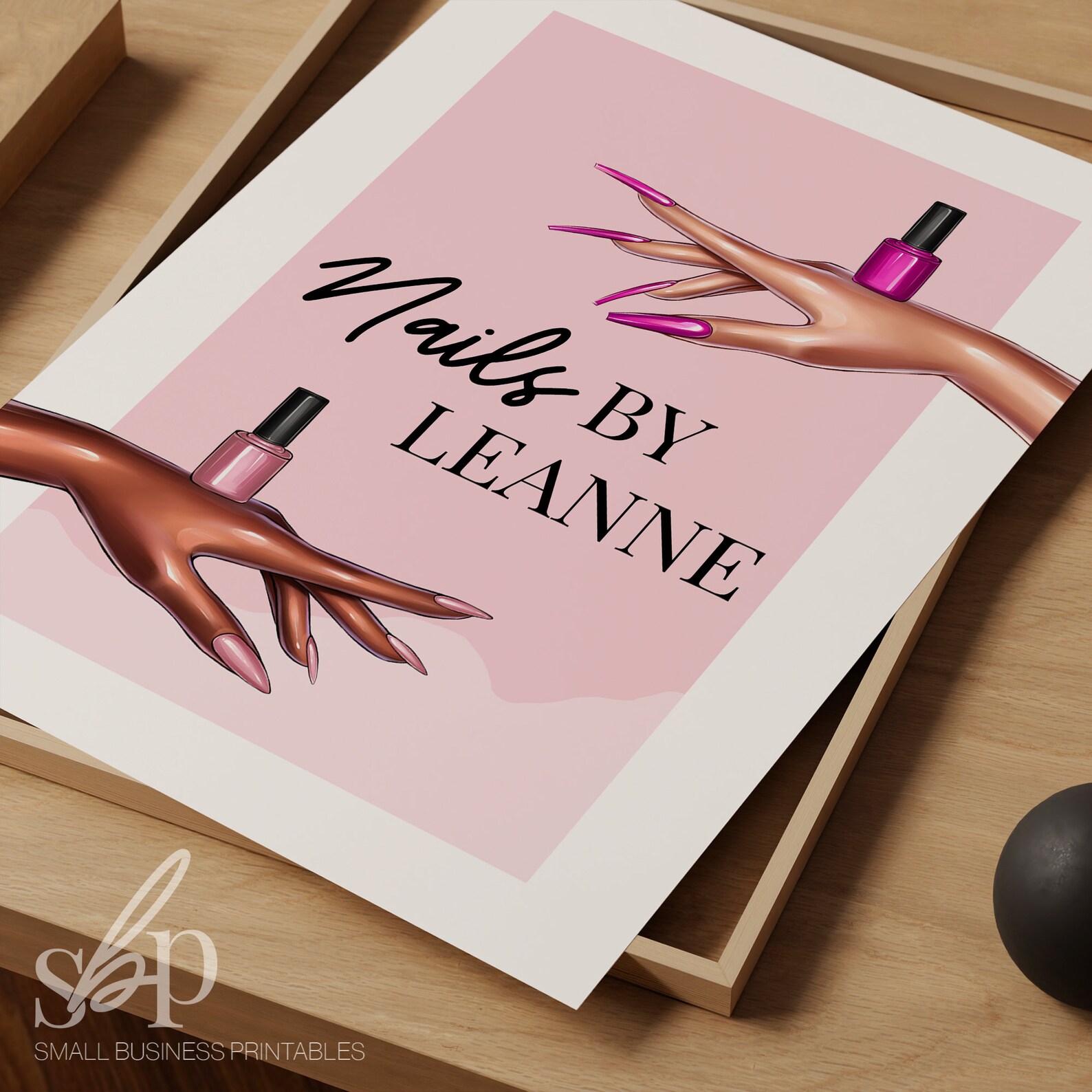 Pink Nail Room Decor, Nail Tech Name Sign, Nail Salon Decor, Nail ...