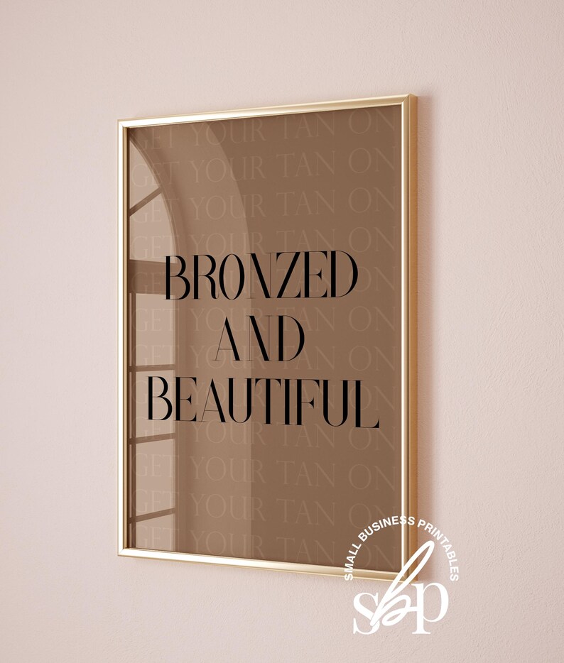 Bronzed and Beautiful, Tanning Salon, Tanning Studio Signs, Spray ...
