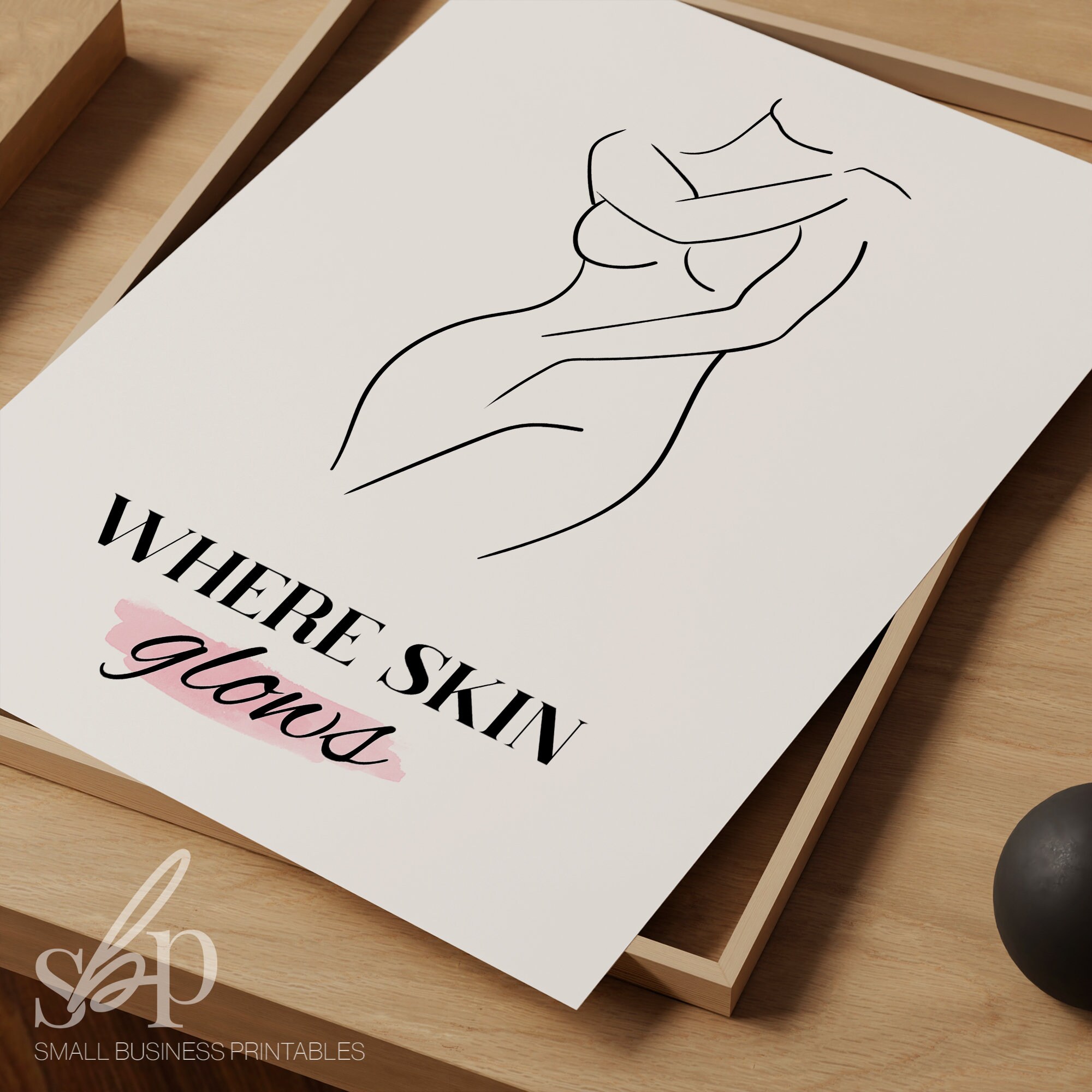 Skincare Wall Art, Esthetician Quotes, Skincare Quotes, Skin Glow Art ...