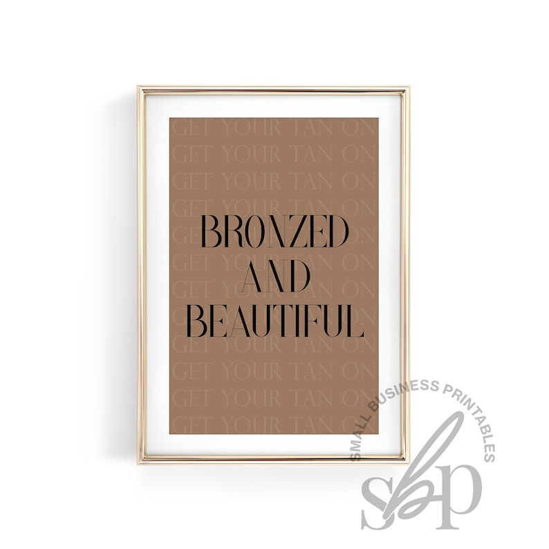 Bronzed and Beautiful, Tanning Salon, Tanning Studio Signs, Spray ...