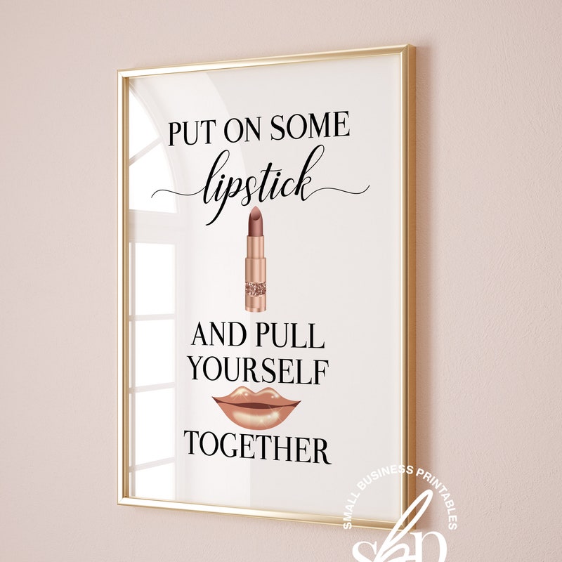 Put on Some Lipstick - Etsy