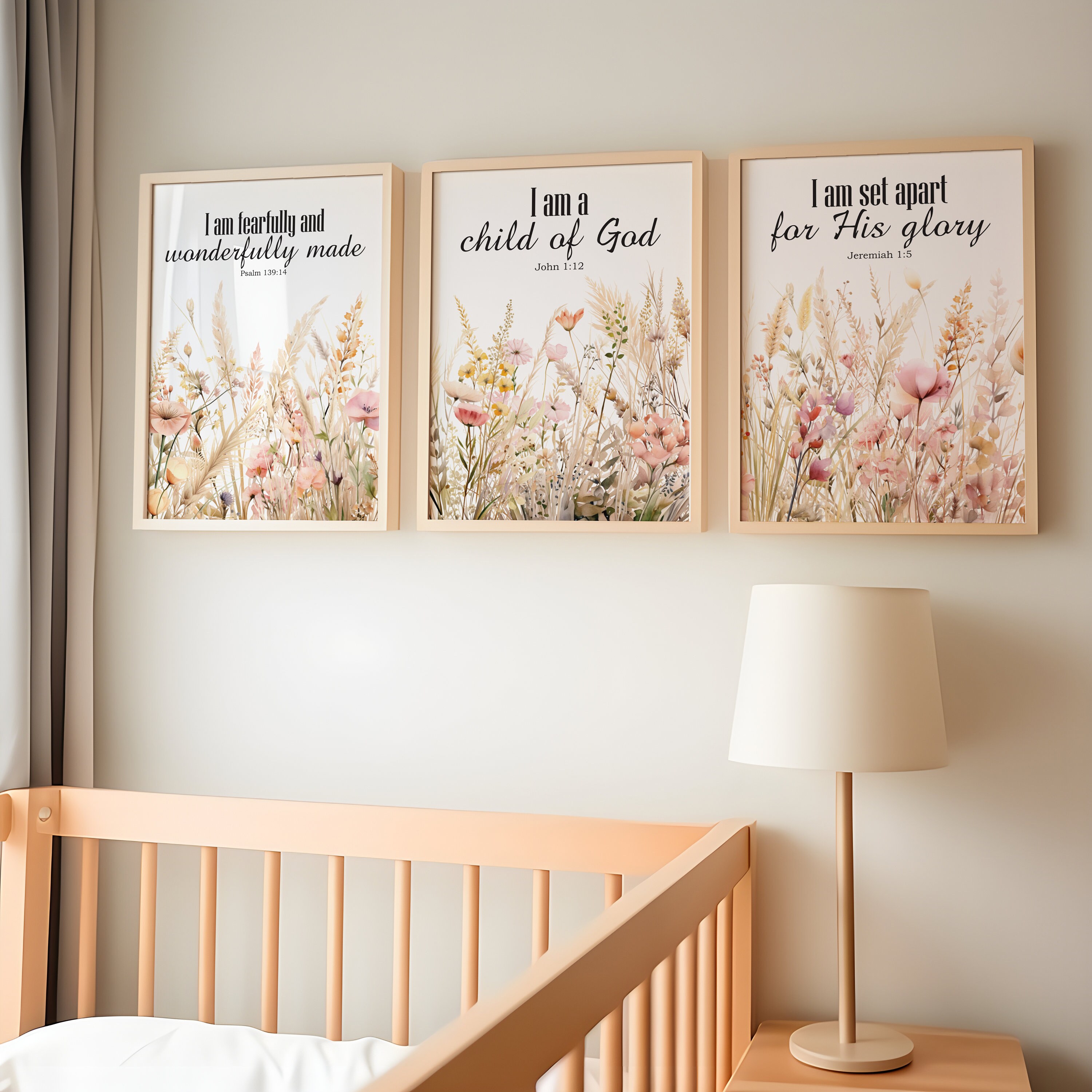 Nursery Wall Art Wildflower Nursery Poster Floral Nursery Girl Boho ...