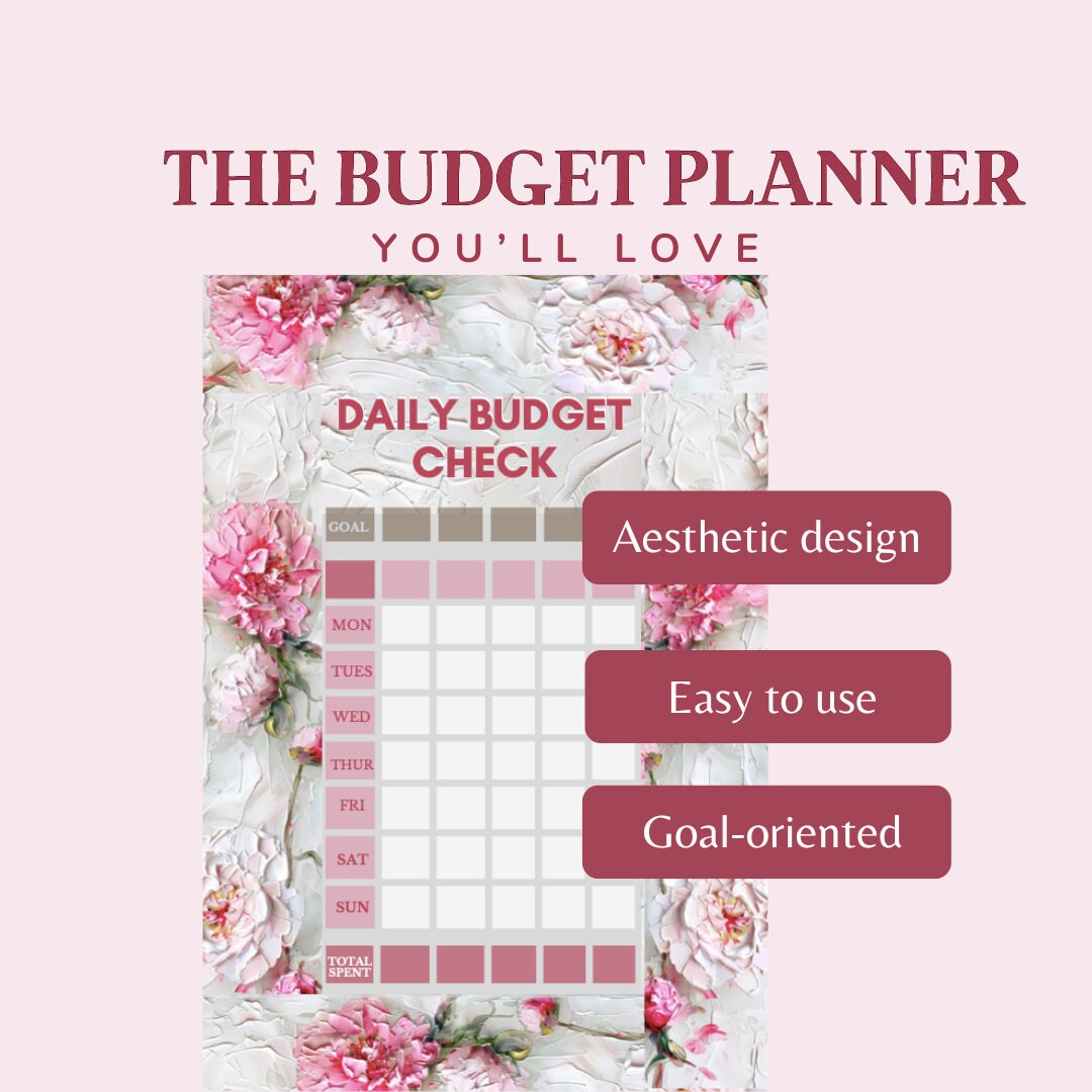 Pastel Painting Daily Budget Planner printable - Etsy