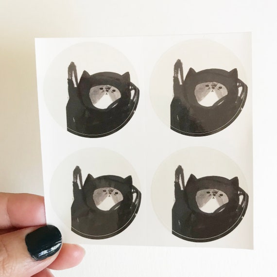 Cat Stickers Set of 12 Stickers Art Stickers Stickers - Etsy