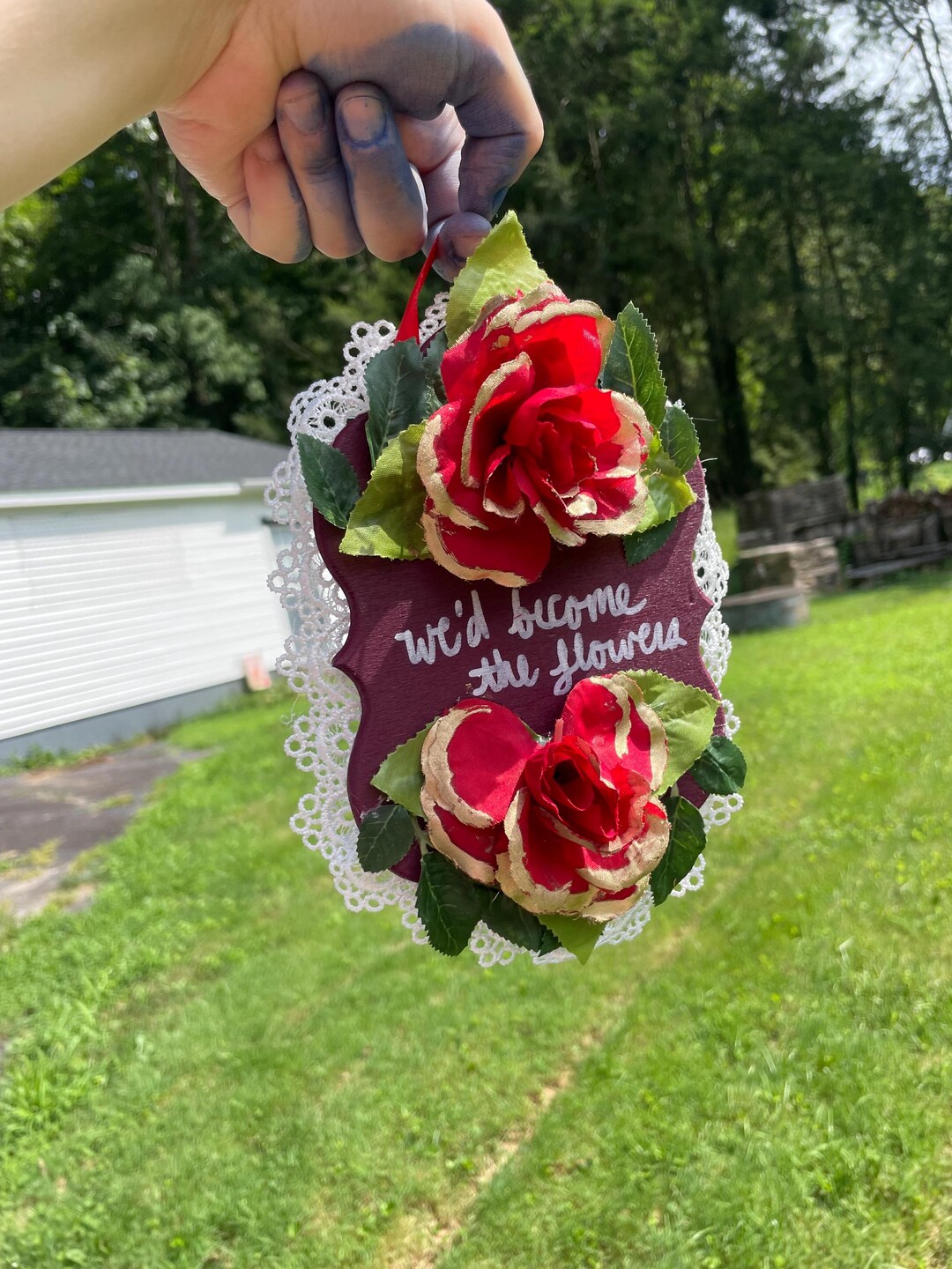 We’d Become the Flowers - A Hozier-inspired Floral Art Piece - Etsy