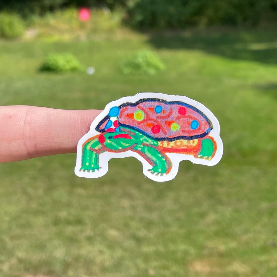 Clown Turtle Sticker - Etsy