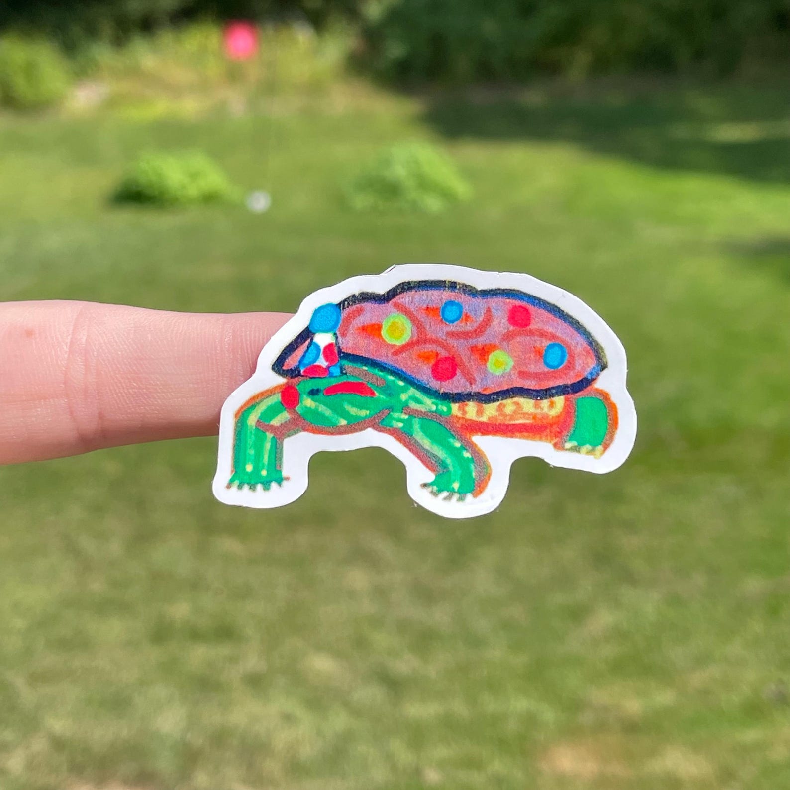 Clown Turtle Sticker - Etsy