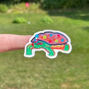 Clown Turtle Sticker - Etsy