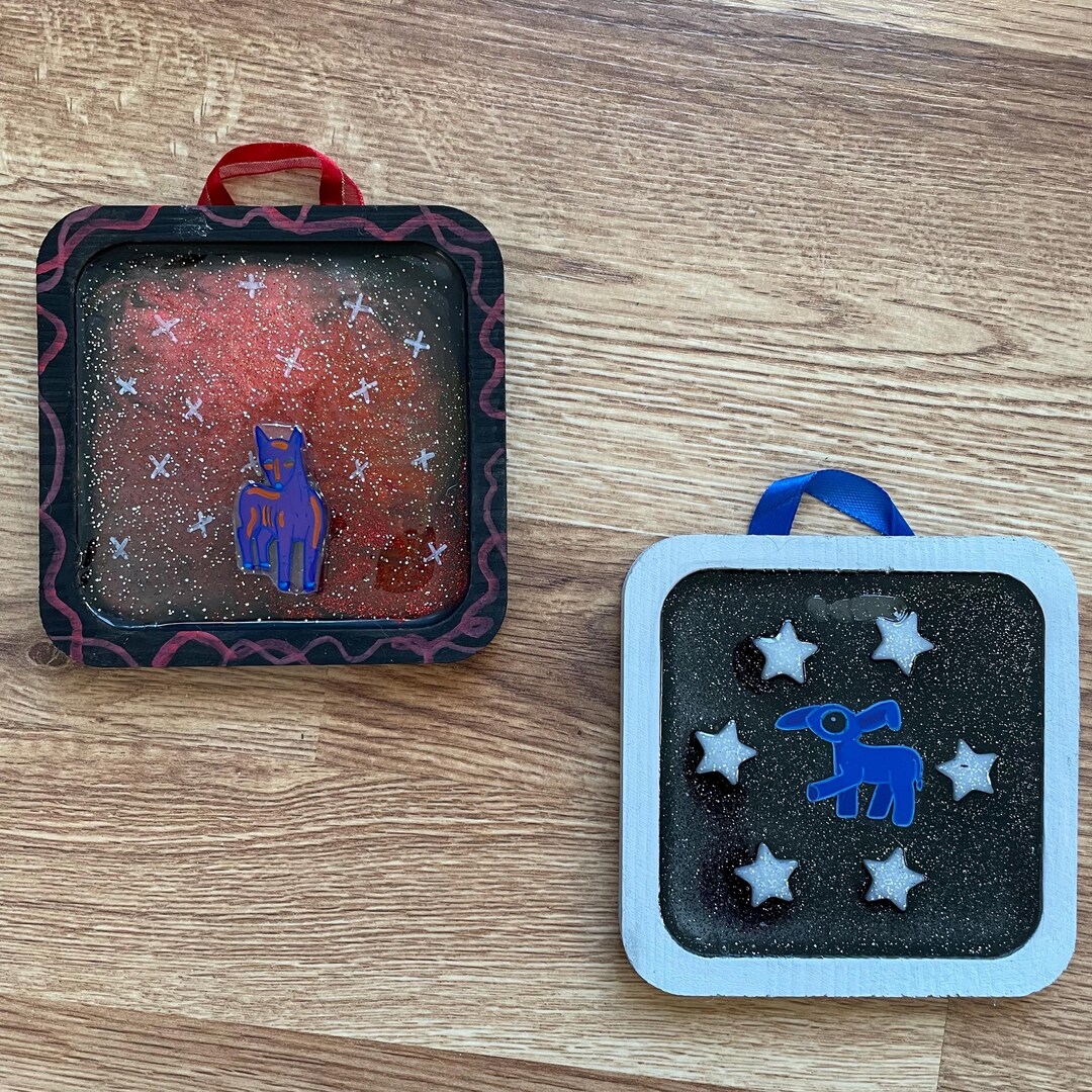Cervidine and Elphy - Original Creature Wall Art Pieces - Etsy