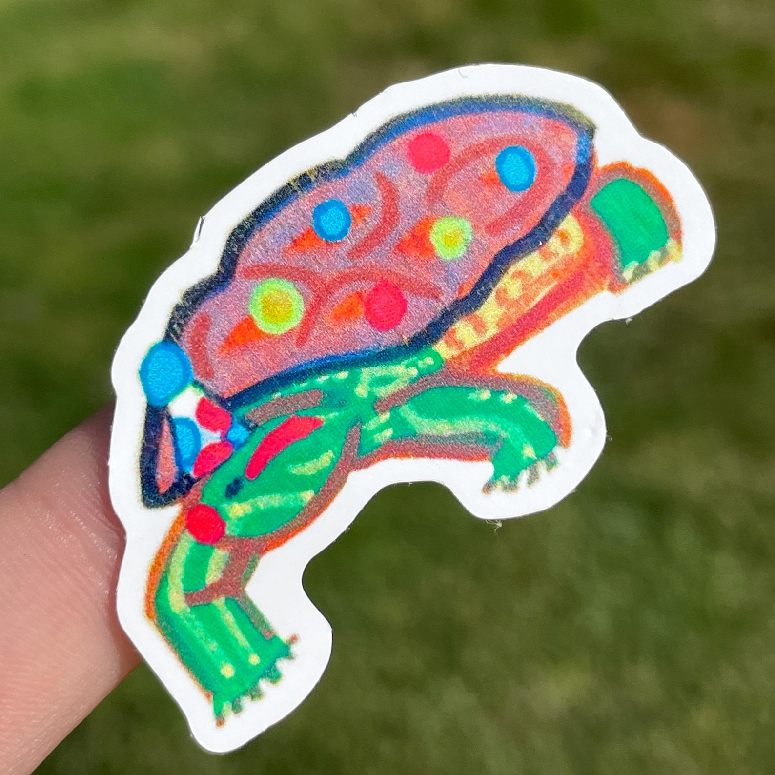 Clown Turtle Sticker - Etsy