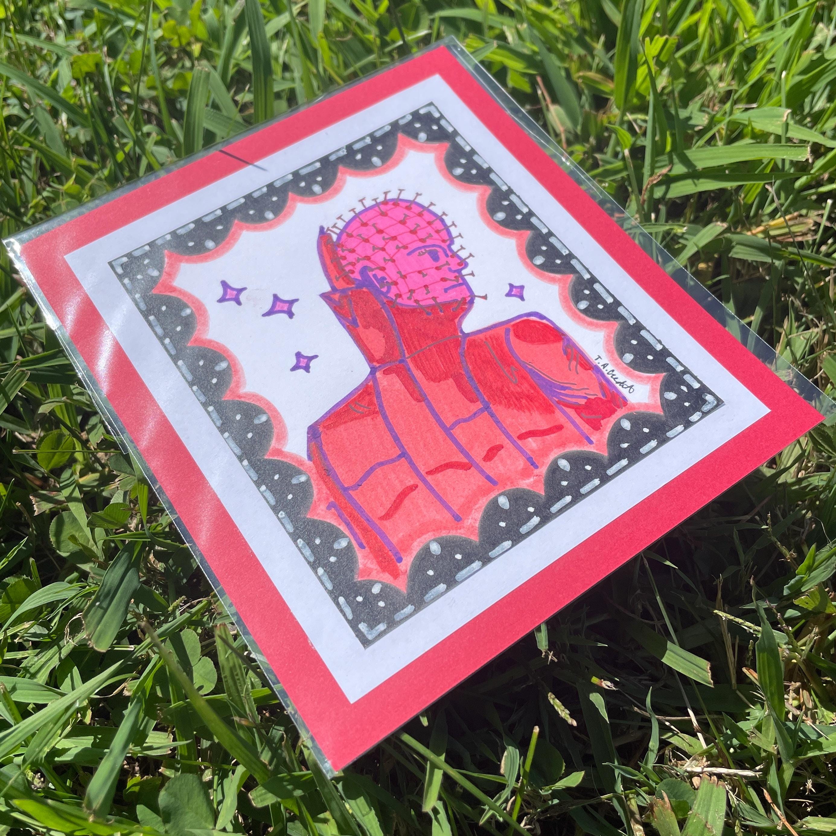 Girly Pop Pinhead - A Hellraiser Fan Art Piece - Etsy
