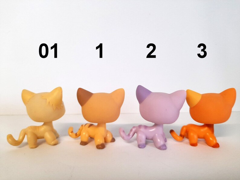 Littlest Pet Shop Cats Shorthair 733 886 933 1643 Hasbro Authentic LPS ...