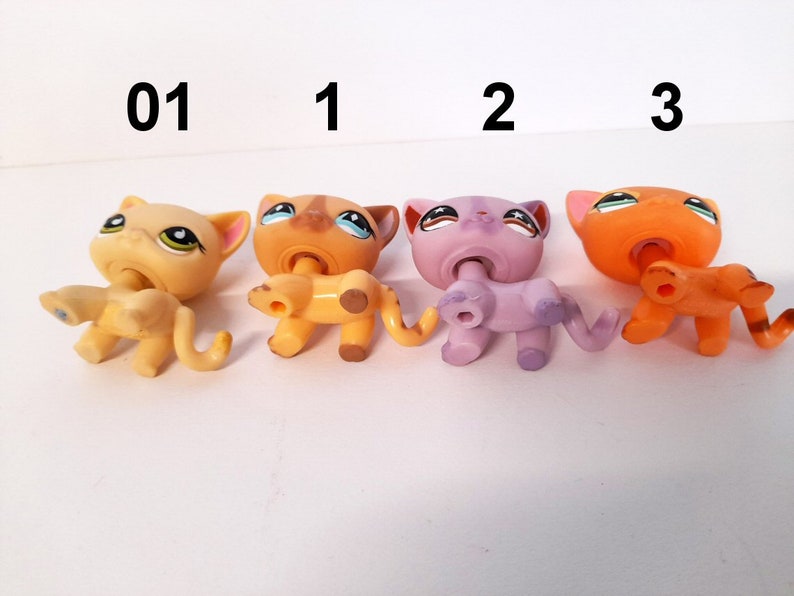 Littlest Pet Shop Cats Shorthair 733 886 933 1643 Hasbro Authentic LPS ...