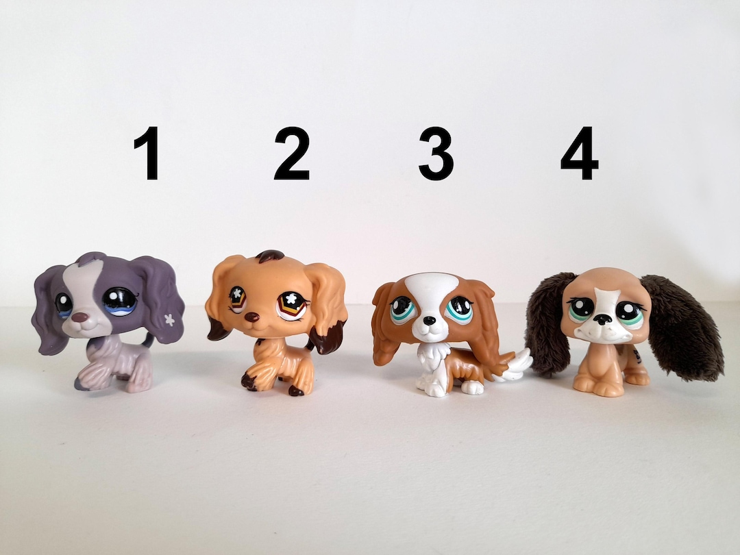 Littlest Pet Shop Littlest Pet Shop Spaniel #1209 #575 #1825 Basset ...