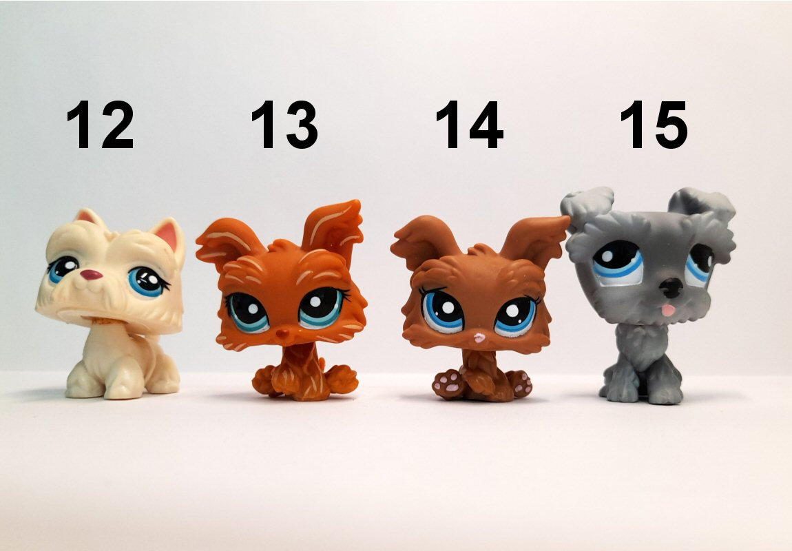 Littlest Pet Shop Dogs Komondor Scottie Schnauzer Shih Tzu Jack Russell ...