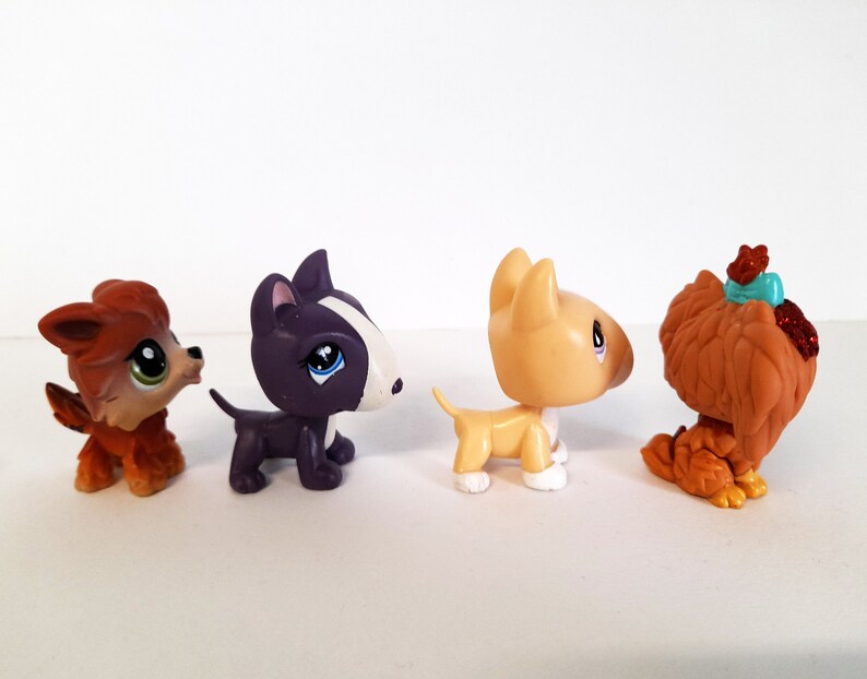 Littlest Pet Shop Wolf 2141 Bull Terrier 2448 860 Lhasa Apso 22786 ...