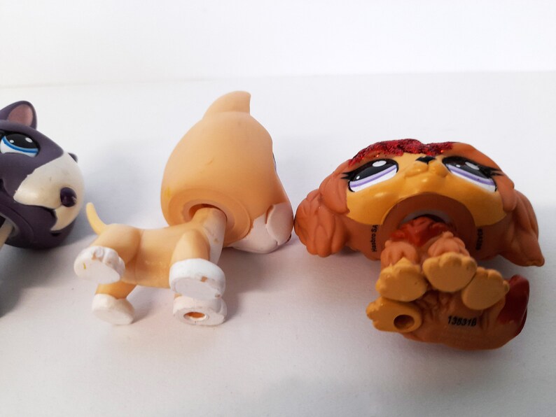 Littlest Pet Shop Wolf 2141 Bull Terrier 2448 860 Lhasa Apso 22786 ...