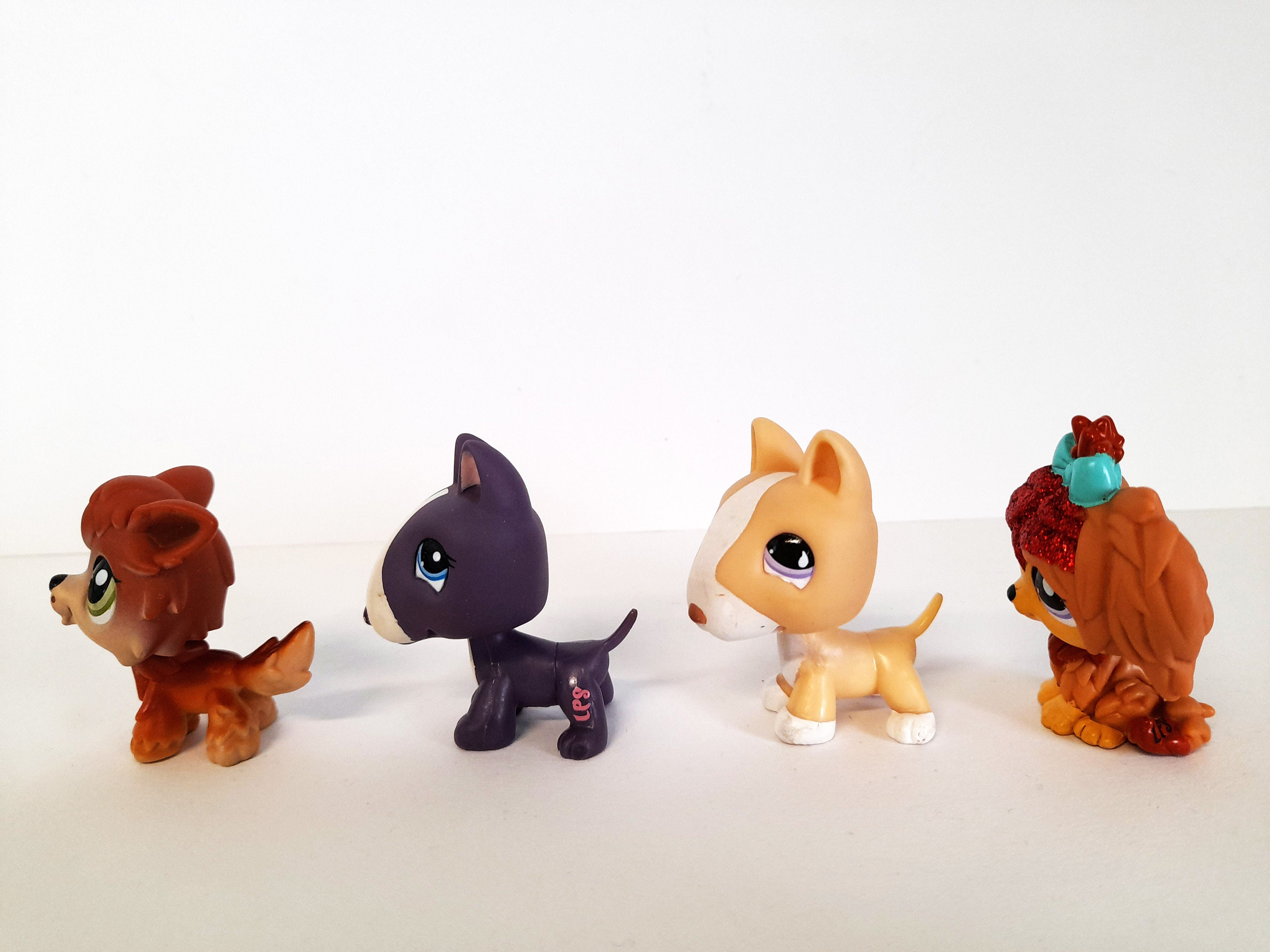 Littlest Pet Shop Wolf 2141 Bull Terrier 2448 860 Lhasa Apso 22786 ...