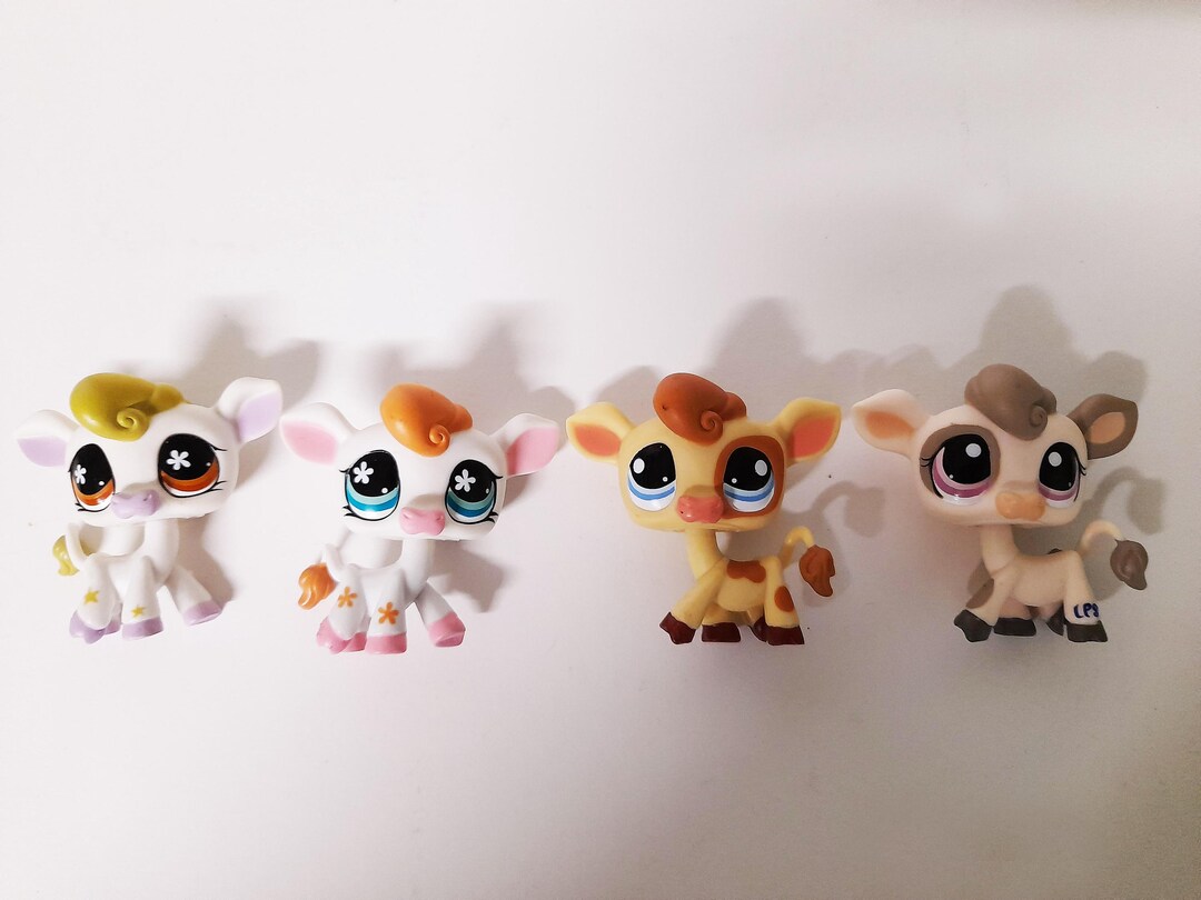 Littlest Pet Shop Farm Animals #783 #877 #970 #1351 Cow / Cows Hasbro ...