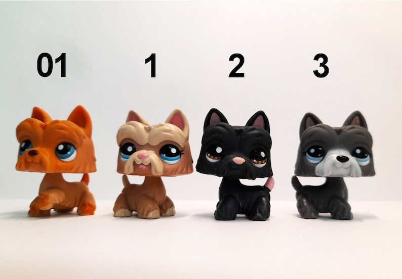 Littlest Pet Shop Dogs Komondor Scotti Schnauzer Shih Tzu Poop Russel ...