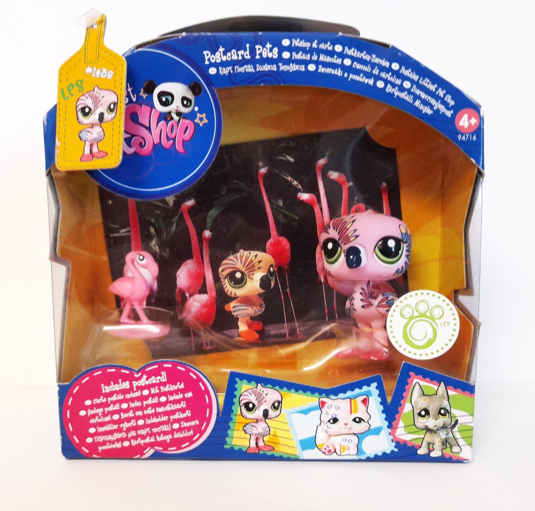 Littlest Pet Shop Flamingo Tattoo Postcard #1438 • New LPS Vintage ...