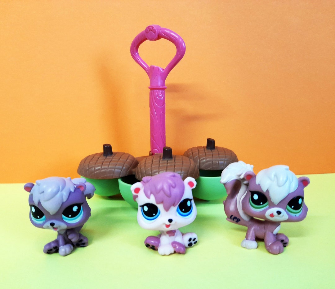 Littlest Pet Shop Triplets Squirrel 1882 1883 1884 Petriplets Hasbro ...