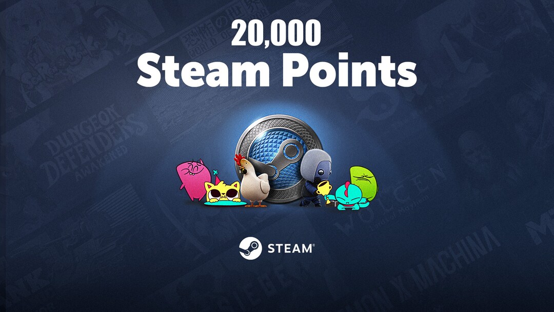 20,000 STEAM POINTS | Steam Points Store Currency | Profile Awards - Etsy