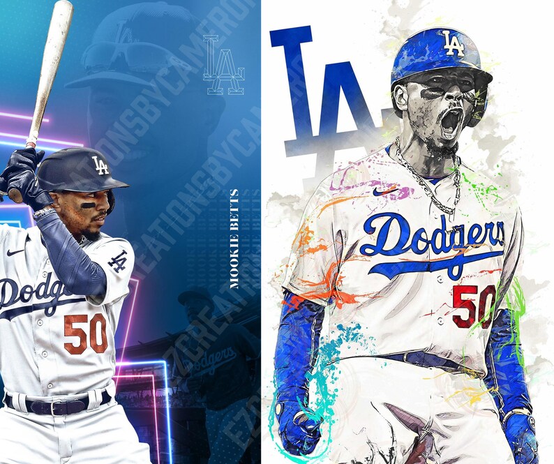 Los Angeles Dodgers Mookie Betts Custom 20oz Tumbler Wrap Digital File ...